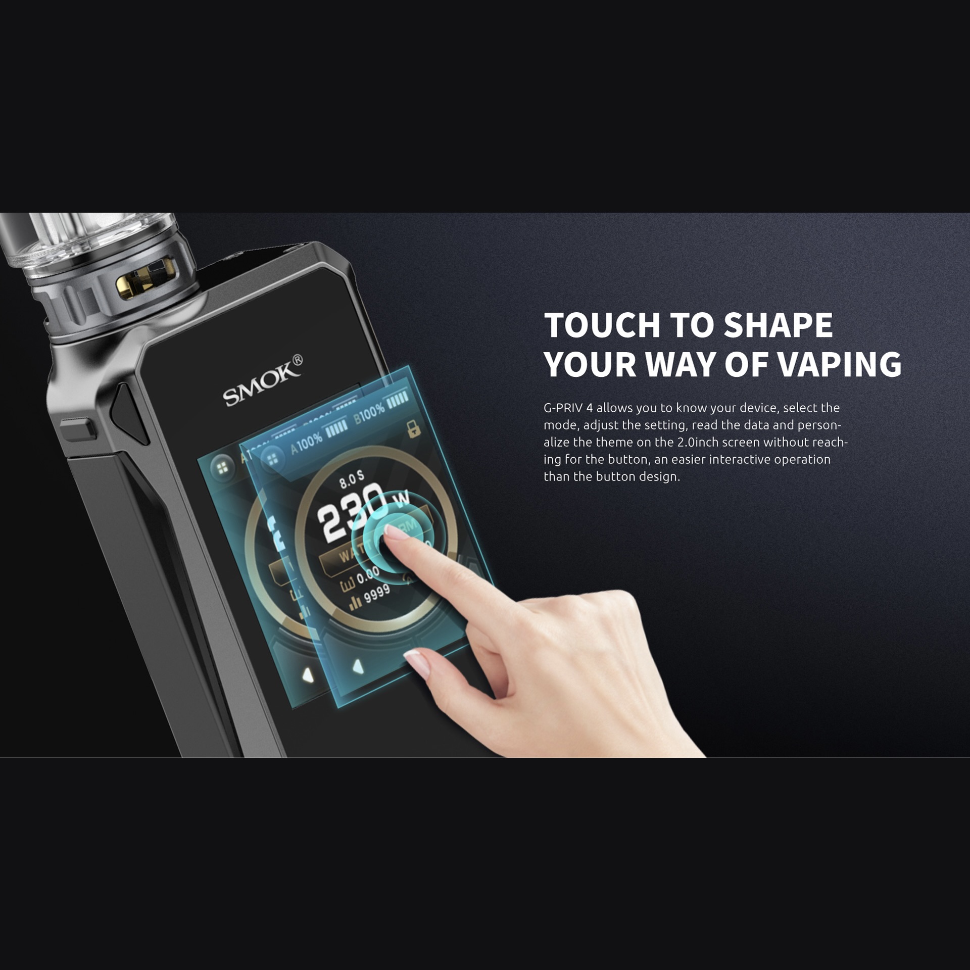 Smok G priv 4 Touchscreen Mod – Vapemandu